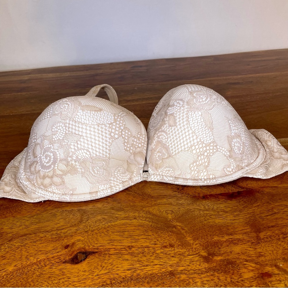 Lilyette 40d Lace Underwire Bra Cream - Gem